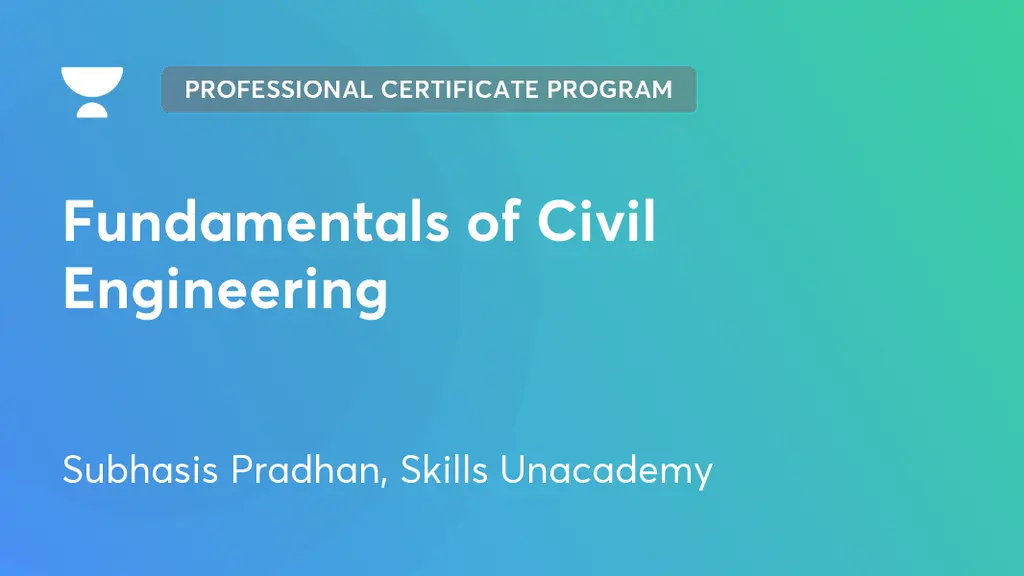 Professional Certificate Program in Civil Engineering - Dormant ...