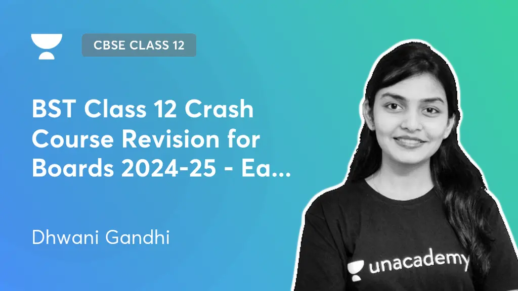 CBSE Class 12 - BST Class 12 Crash Course Revision for Boards 2024-25 ...
