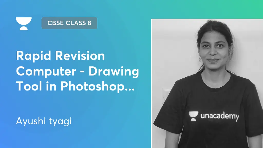 CBSE Class 8 - Rapid Revision Computer - Drawing Tool in Photoshop ...