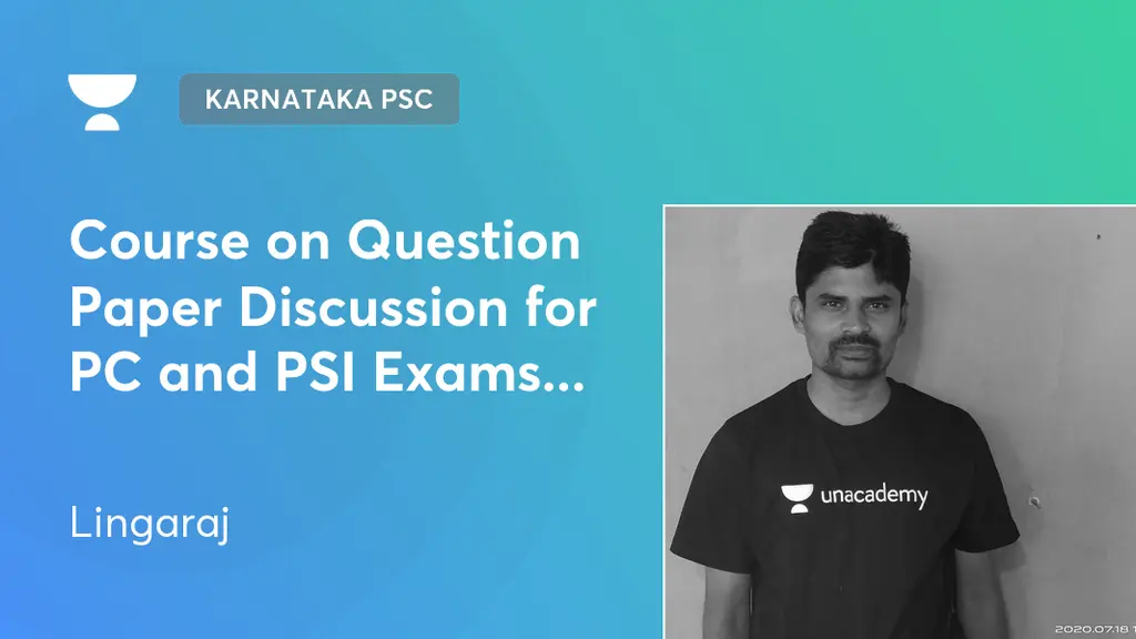Karnataka PSC - Course on Question Paper Discussion for PC and PSI ...