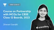 CBSE Class 12 Course On Partnership With MCQs For CBSE Class 12