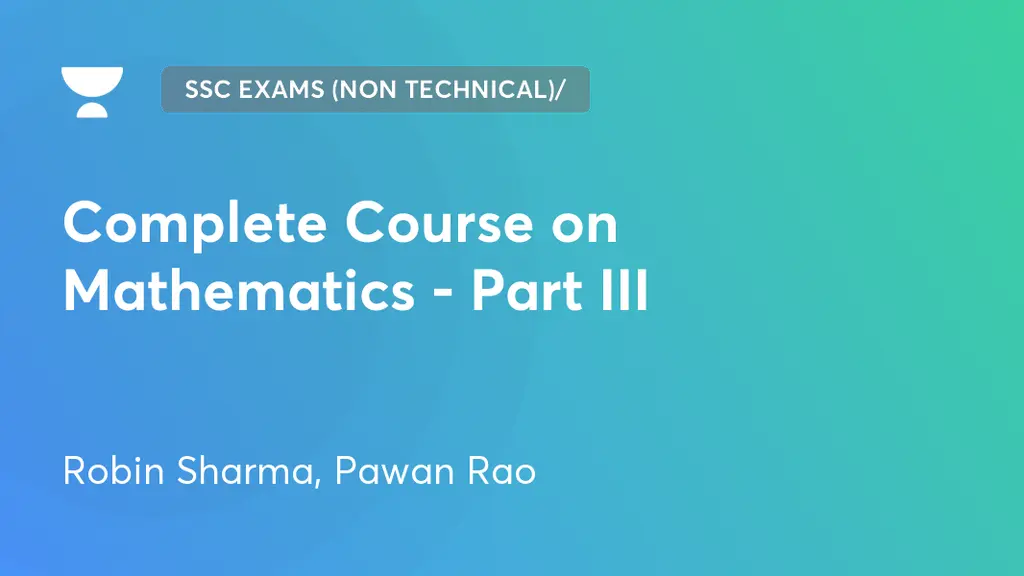 SSC Exams (Non Technical)/ Railway Exams - Complete Course on ...