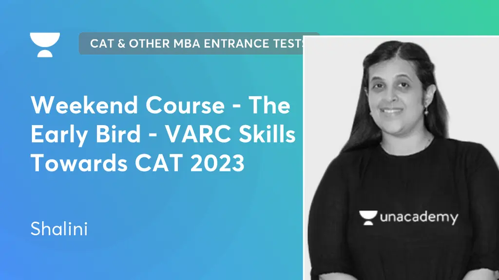CAT & Other MBA Entrance Tests - Weekend Course - The Early Bird - VARC ...