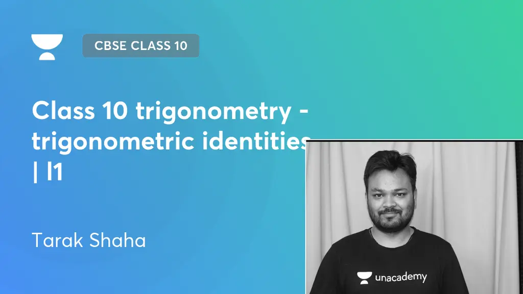 CBSE Class 10 - Class 10 trigonometry - trigonometric identities | l1 ...
