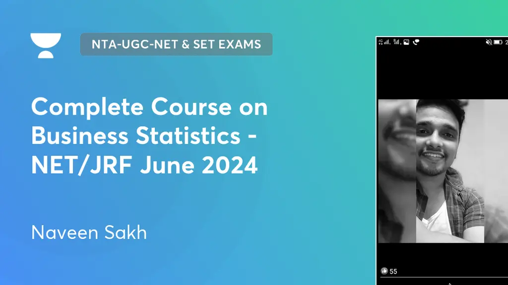 NTA-UGC-NET & SET Exams - Complete Course on Business Statistics - NET/JRF June 2024 by Unacademy