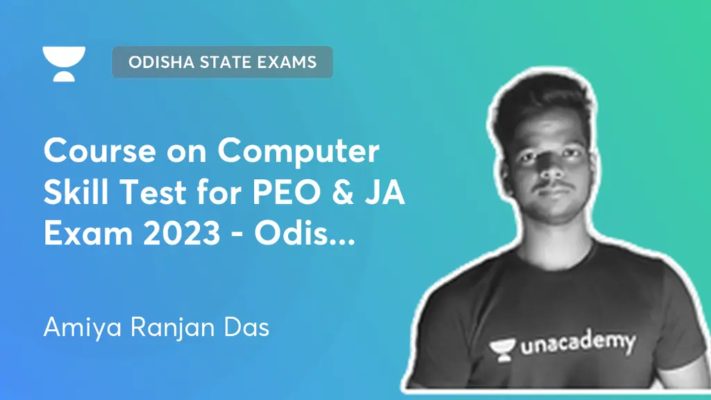 Odisha State Exams - Course on Computer Skill Test for PEO & JA Exam ...