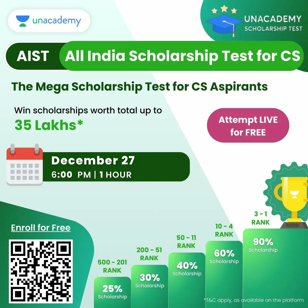 All India Scholarship Test for CS executive